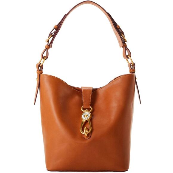 Dooney & Bourke | Bags | Dooney Bourke Florentine Lily Bucket Natural ...
